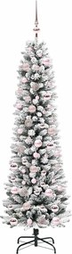 Umělý vánoční stromeček Bílá 180 cm PVC, kov a plast 3396107
