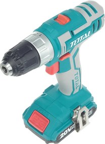 Vrtací šroubovák aku, 20 V Li - ion (2x), 2000 mAh, industrial TOTAL TDLI2002