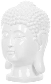 Dekorativní bílá figurka 41 cm BUDDHA Beliani