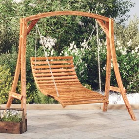 Houpací postel ohýbané dřevo s teakovou úpravou 115x147x46 cm 313939