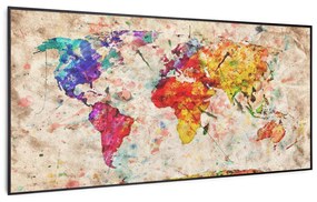 Klarstein Wonderwall Air Art Smart, infračervený ohřívač, 120 x 60 cm, 700 W, barevná mapa