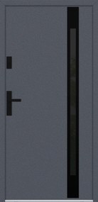 FM Turen - Feldmann & Mayer FM turen ATU68 M24 - blackline Orientace dveří: Levé, otevírání dovnitř, Dekor: Bílá, Standardní rozměr dveří včetně rámu: 100 cm x 200 cm - vnější rozměr rámu
