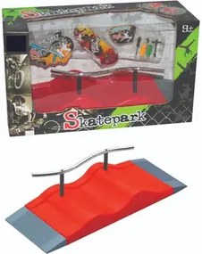 SPARKYS Fingerboard skatepark s rampou a zábradlím / Sada / od 6 let