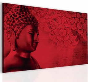 Malvis ® Obraz Buddha v červené Velikost (šířka x výška): 120x60 cm