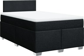 Box spring postel s matrací černá 120x190 cm textil 3285822