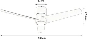 ZEVENTI - LED Stropní ventilátor BARROSA LED/18W/230V Wi-Fi Tuya + DO