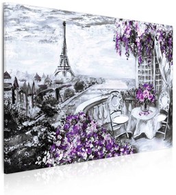 Malvis ® Obraz Paříž ve fialové Velikost: 90x60 cm