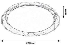 Rabalux - LED Stropní svítidlo LED/48W/230V