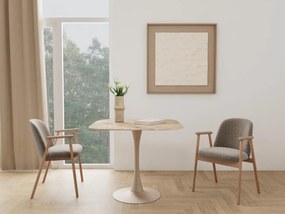 Jídelní stůl Malta 90 cm béžový