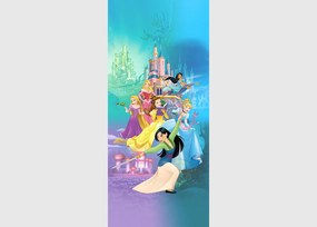 Dětská vliesová fototapeta na zed' Všechny Princezny, Disney | 90 x 202 cm | DFTDNV 5478