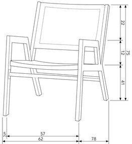 Černé křeslo Pem – WOOOD