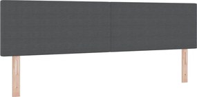 Postel s boxspringem s čelo Tmavě šedá a bílá 180 x 200 cm 3337524