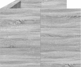 Válenda se zásuvkami bez matrace šedá sonoma 75 x 190 cm 3280865