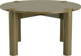 Khaki kulatý konferenční stolek z MDF ø 80 cm Pussel – Ellos Home