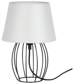 Stolní lampa Merano 1xE27 Max.25W Černá/černé PVC/šedá