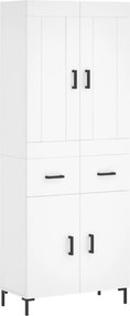 Skříň highboard bílá 69,5 x 34 x 180 cm kompozitní dřevo 3199873