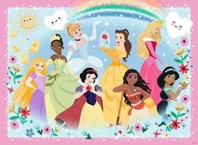 Ravensburger Třpytivé puzzle Disney: Princezny / 100 dílků / od 6 let