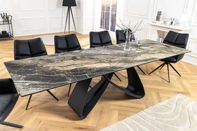 Rozkládací keramický jídelní stůl Infinity 180-220-260cm taupe mramor