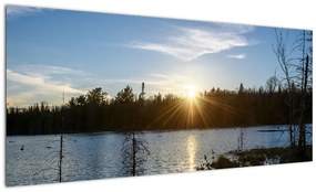Obraz jezera (100x40cm)