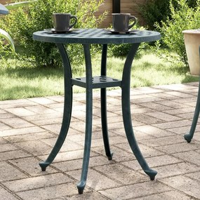 vidaXL Zahradní stůl Ø 48 x 53 cm litý hliník [4002825] Barva: Zelená