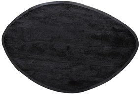 Hoorns Černý mangový konferenční stolek Poselt 120 x 80 cm