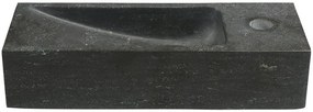 Sapho BLOK kamenné umývátko 38x14cm, antracit 2401-31