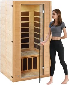 Far Infrared Wooden Sauna Room Domácnost Spa pro 1 až 2 osoby 1400 W