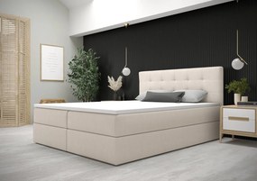 Moderní postel 180x200 s úložným prostorem STIG 5 - béžová