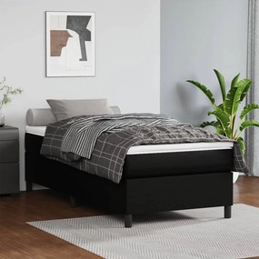 Rám postele s boxspringem černý 90 x 190 cm umělá kůže 3121017