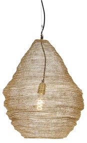 Orientální závěsná lampa zlatá 45 cm - Nidum