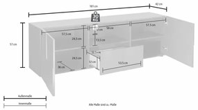Televizní stolek SERIAN antracit