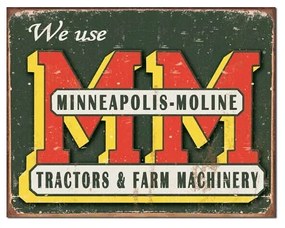 Plechová cedule Minneapolis Moline 42 cm x 30 cm