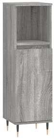 3dílný set koupelnového nábytku šedý sonoma kompozitní dřevo,  3190219