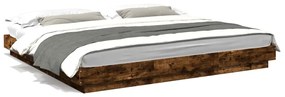 Rám postele kouřový dub 180 x 200 cm kompozitní dřevo