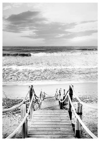 Obraz Canvas 60x80 ST661 B&W Sea CA-13938