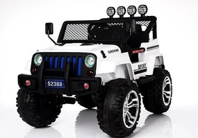 LEAN CARS Elektrické autíčko Jeep S2388 bílé 4x45W