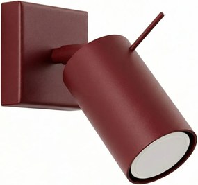 Sollux Lighting Nástěnné svítidlo RING bordó