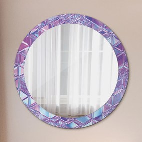 Kulaté zrcadlo s dekorem Abstraktní surrealizace fi 80 cm