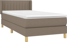 Box spring postel s matrací taupe 80x200 cm textil 3130389
