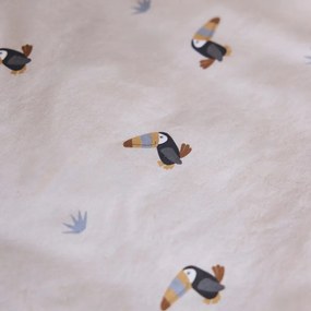 Světle šedé bavlněné dětské povlečení do postýlky 70x100 cm Toucan – OYOY Mini