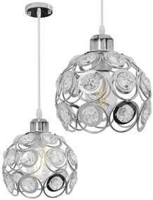 Toolight - Elegantní stropní lampa 1xE27 APP207, chromová, OSW-00402