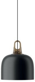 Lodes 16921 6600 Jim Bell cluster, černé svítidlo se zlatým hákem, 1x25W LED E27, prům. 28cm