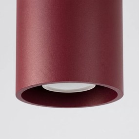 Sollux Lighting Stropní svítidlo ORBIS 1 bordó