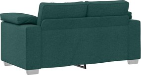 Pohovka 2 ks Tmavě zelená textil 3324745