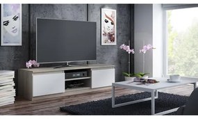 TV stolek LCD 140 cm dub sonoma/bílá
