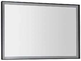 Sapho Sort LED - Zrcadlo s LED osvětlením, 1000x700 mm, černá mat ST100