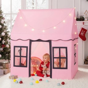 Costway Dětský stan Velký pro batolata se světly Starlights – 121 × 101 × 137 cm
