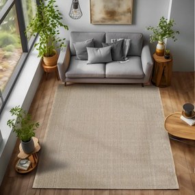 Vopi | Kusový koberec Loom 4300 beige - Kruh 200 cm průměr