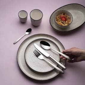 Porcelánový set 16 ks – Gaya Atelier šedé frkané - 453096