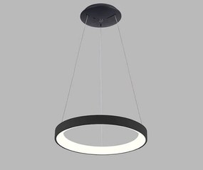 Stmívatelný LED lustr BELLA SLIM - černá, 38 W, 2660 lm, 480 mm